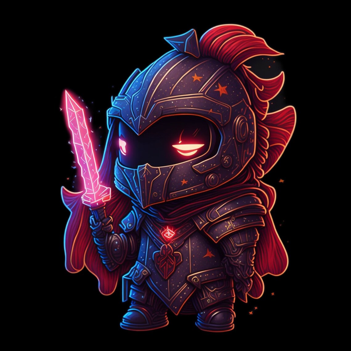 Magic Knight Clipart Bundle Red Knight Clipart Knight - Etsy