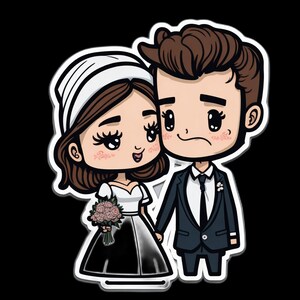 Wedding Sticker Bundle Wedding Clipart PNG Matrimony Clipart, Bride and ...