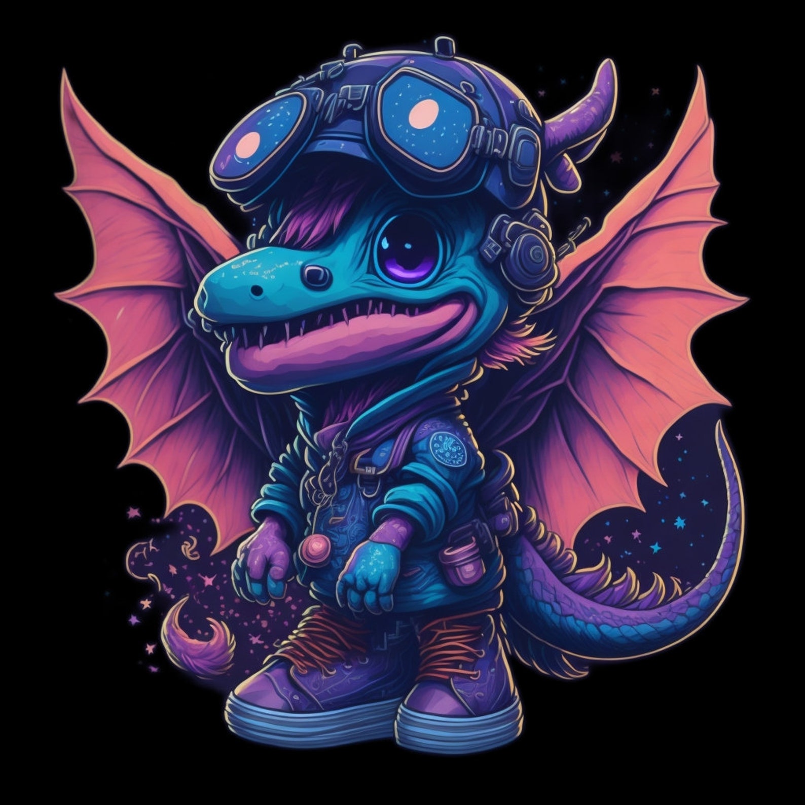 Magic Dragon Clipart Bundle, Blue Dragon Clipart, Dragon Digital ...