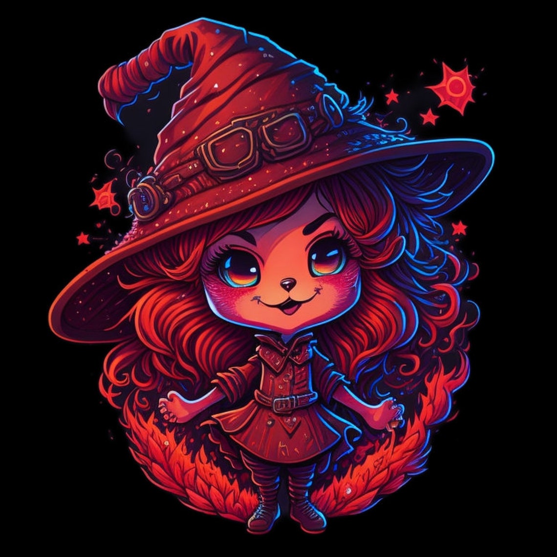 Magic Witch Clipart Bundle, Witch PNG Bundle, Witch Digital Scrapbook ...