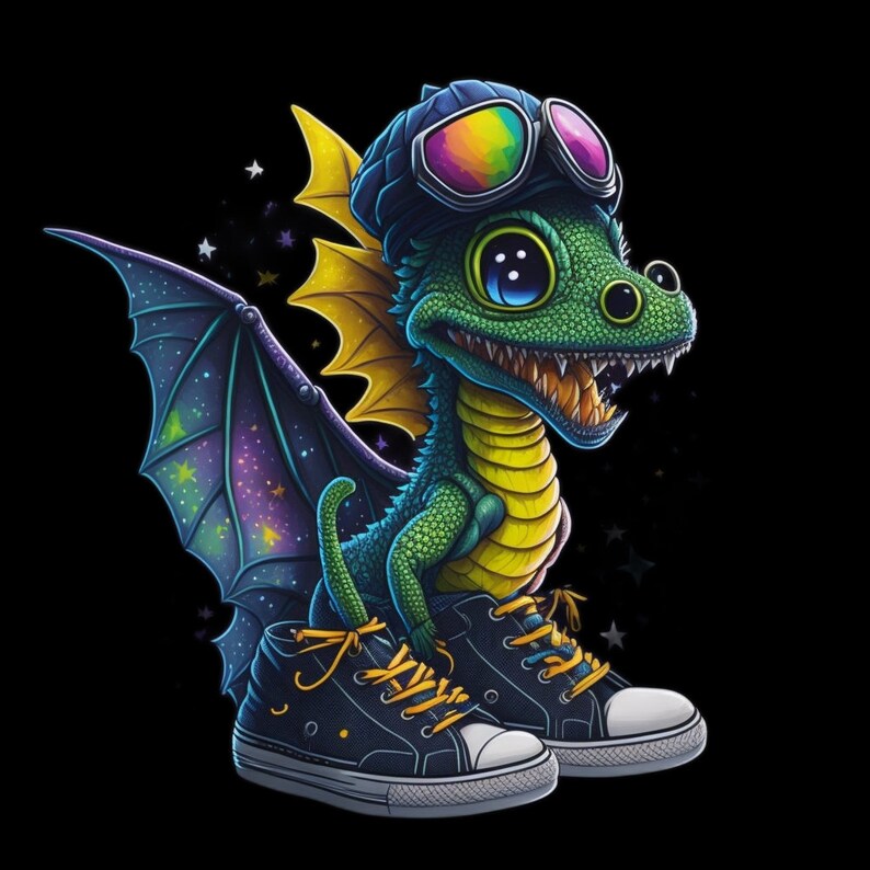 Magic Dragon Clipart Bundle, Rainbow Dragon Clipart, Dragon Digital ...