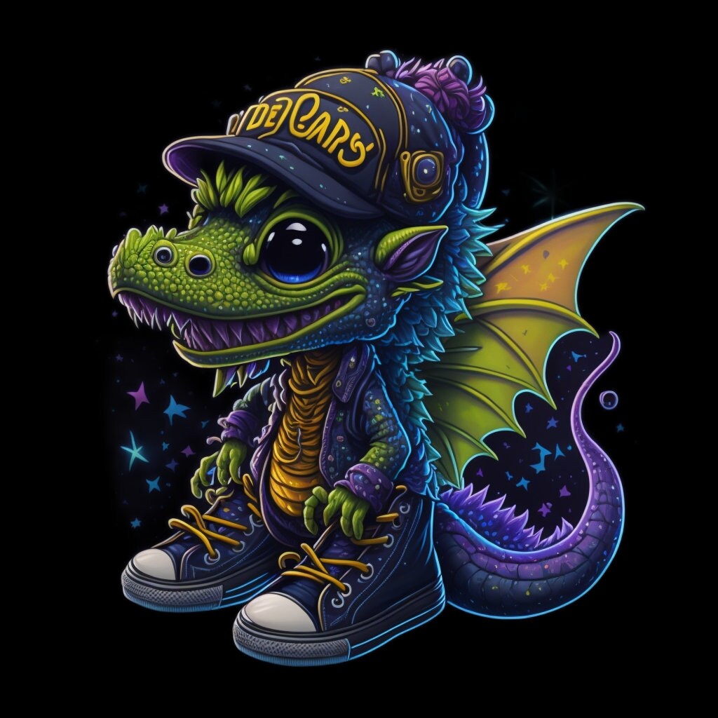 Magic Dragon Clipart Bundle, Rainbow Dragon Clipart, Dragon Digital ...