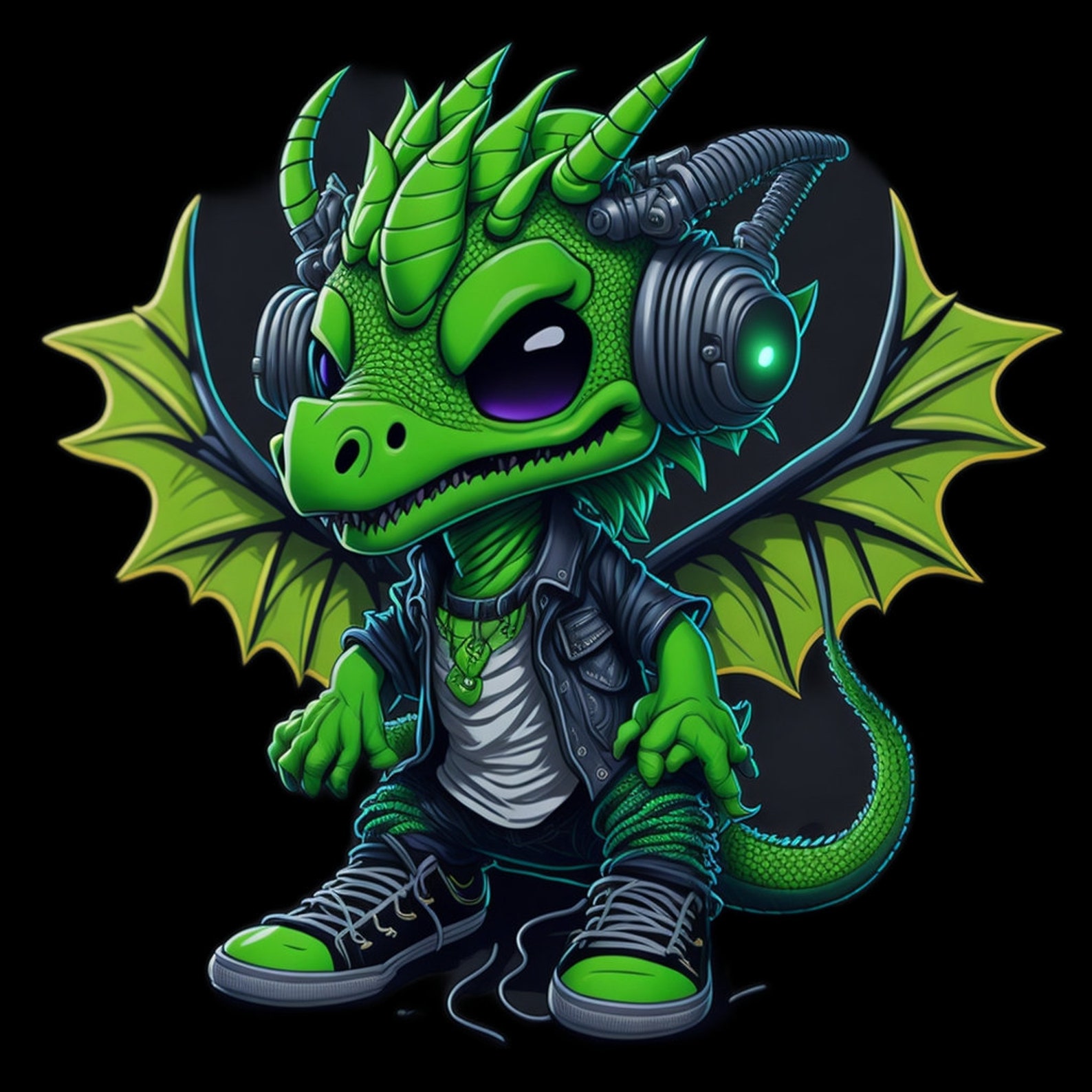 Magic Dragon Clipart Bundle, Green Dragon Clipart, Dragon Digital ...