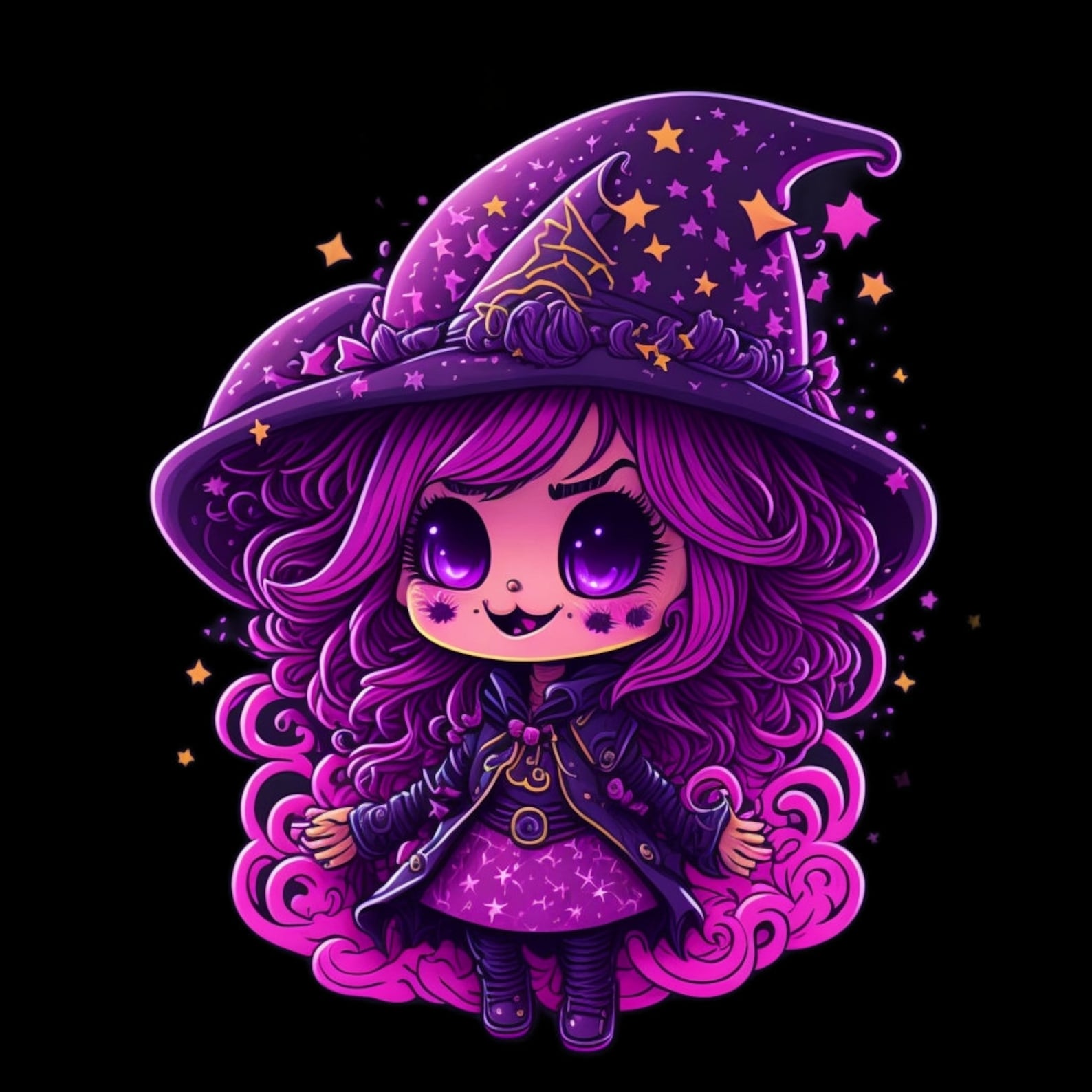 Magic Witch Clipart Bundle, Witch PNG Bundle, Witch Digital Scrapbook ...