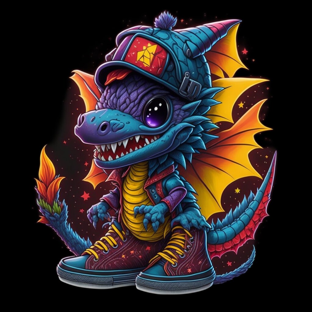 Magic Dragon Clipart Bundle, Rainbow Dragon Clipart, Dragon Digital ...