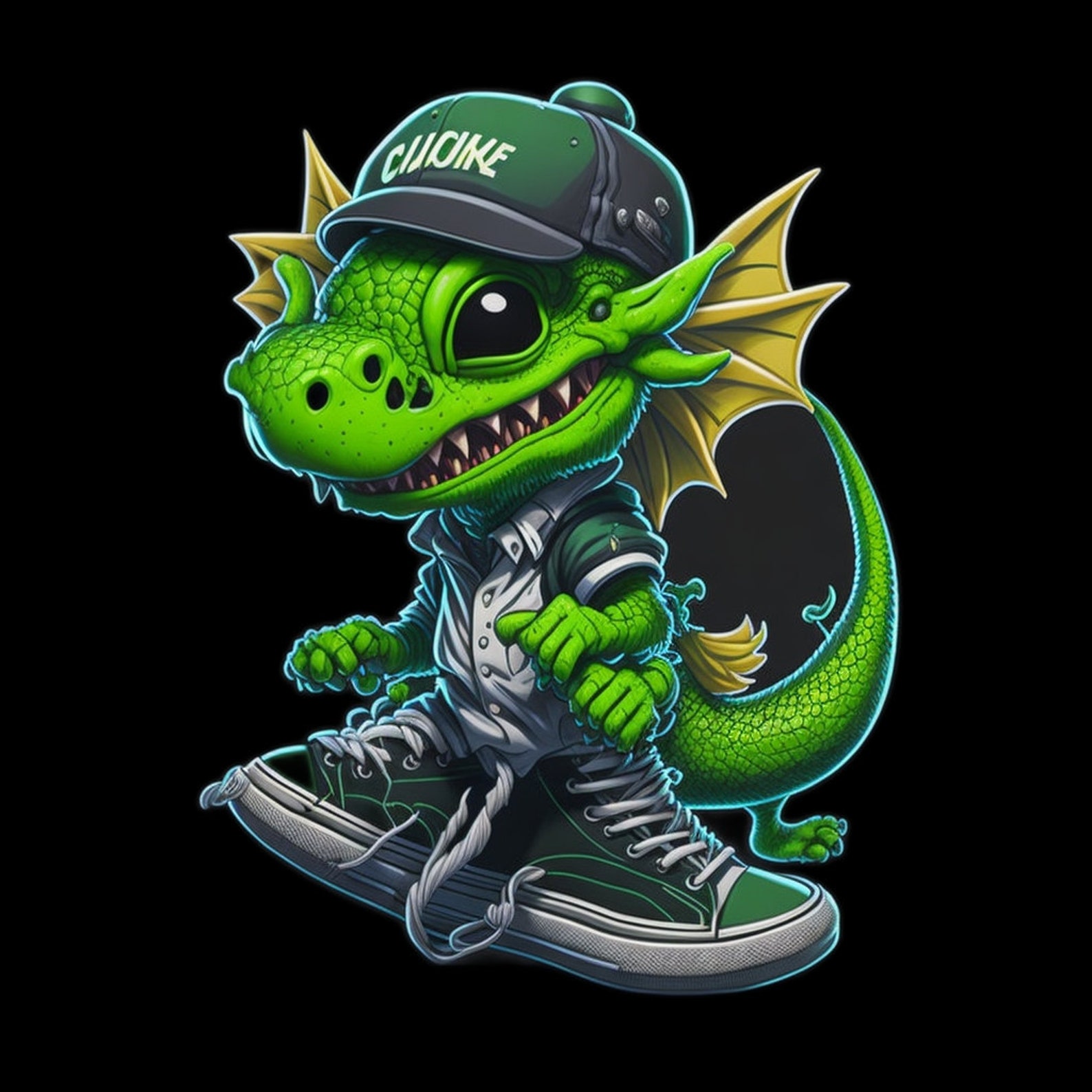 Magic Dragon Clipart Bundle, Green Dragon Clipart, Dragon Digital ...