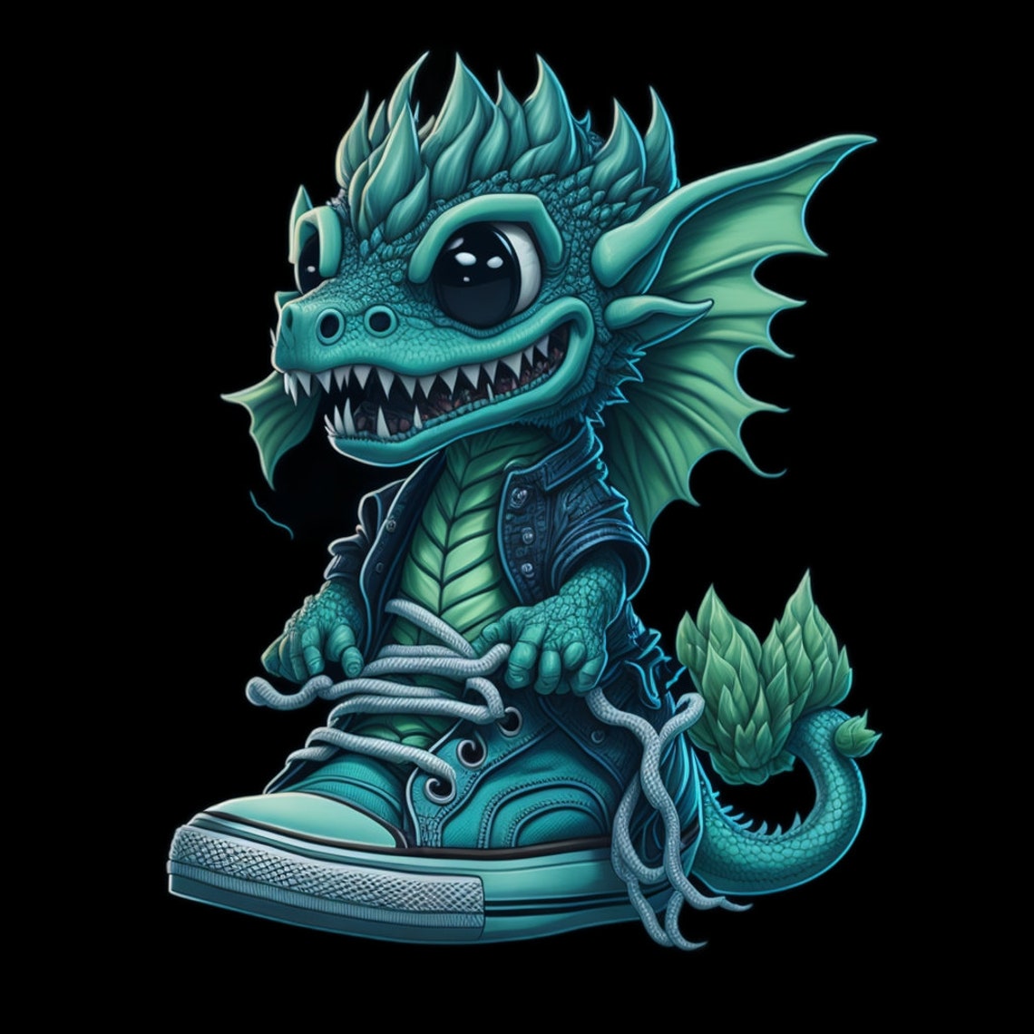 Magic Dragon Clipart Bundle, Blue Dragon Clipart, Dragon Digital ...