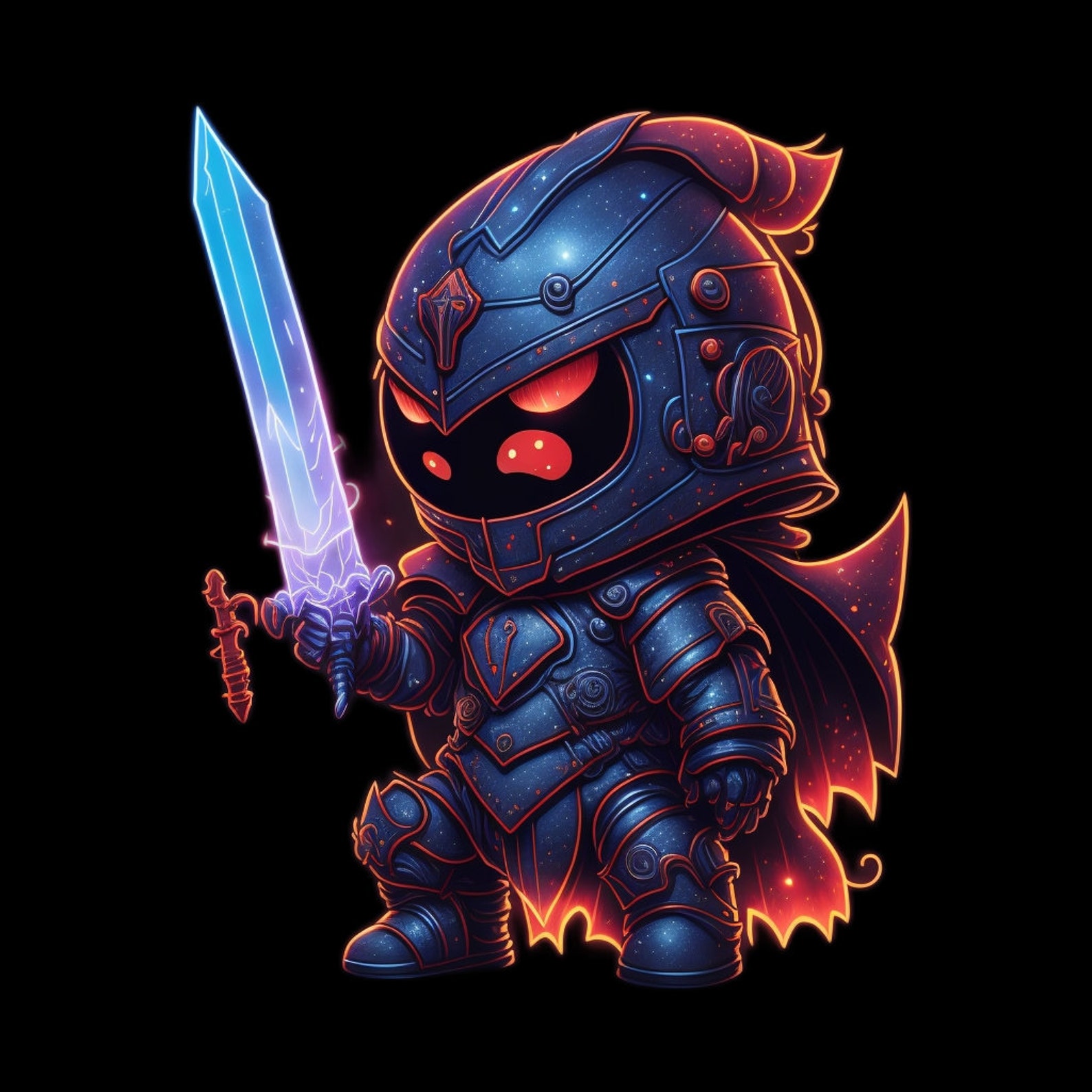 Magic Knight Clipart Bundle, Red Knight Clipart, Knight Digital Sticker ...