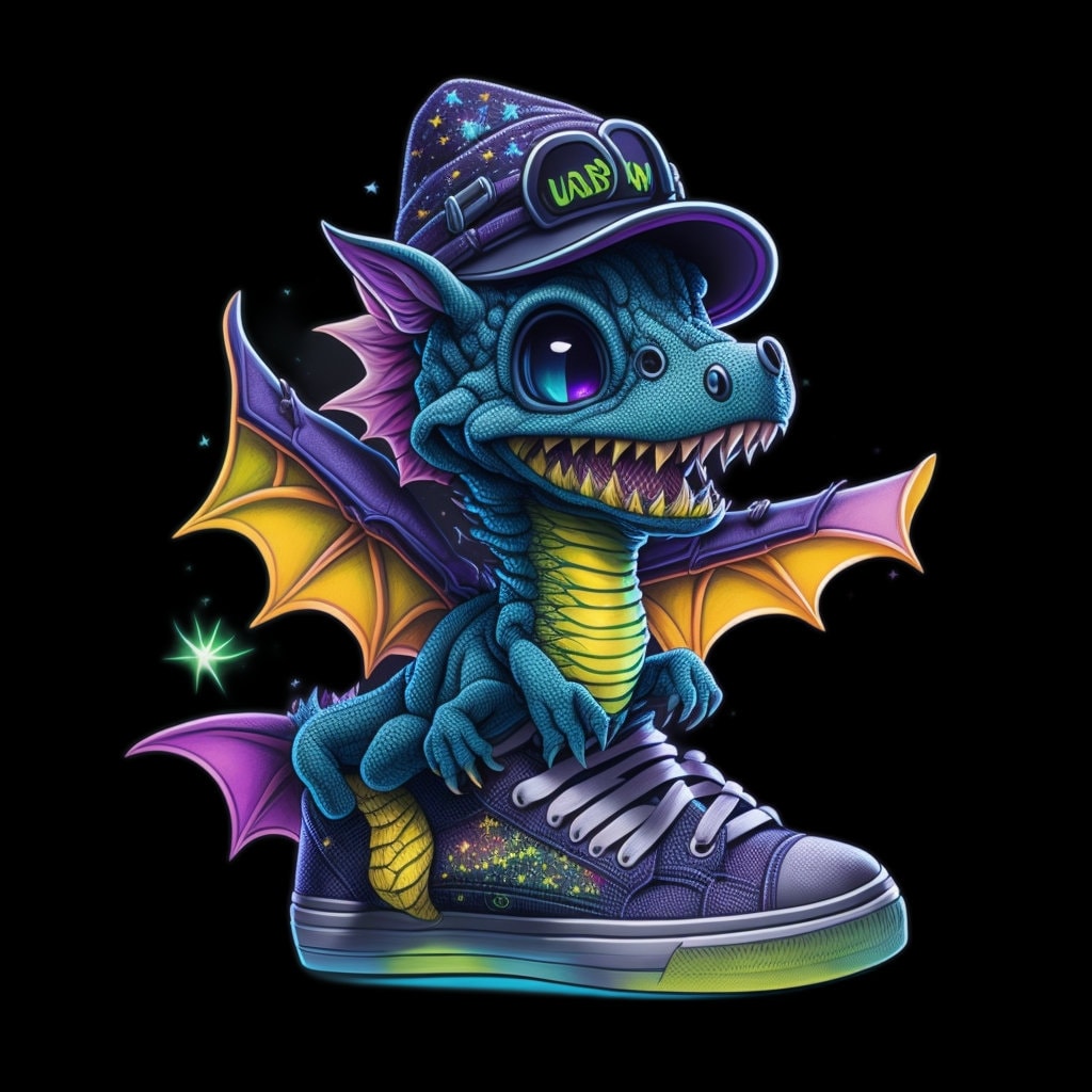 Magic Dragon Clipart Bundle, Rainbow Dragon Clipart, Dragon Digital ...