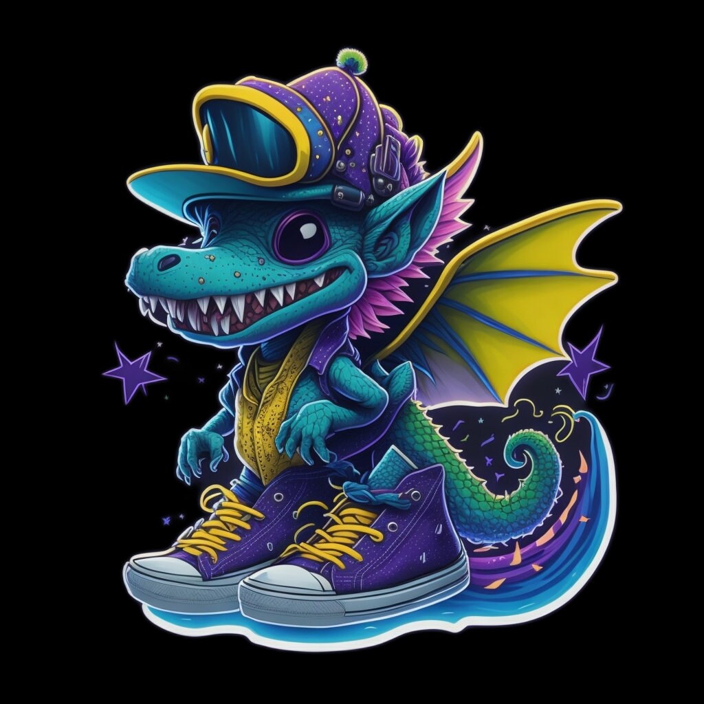 Magic Dragon Clipart Bundle, Rainbow Dragon Clipart, Dragon Digital ...