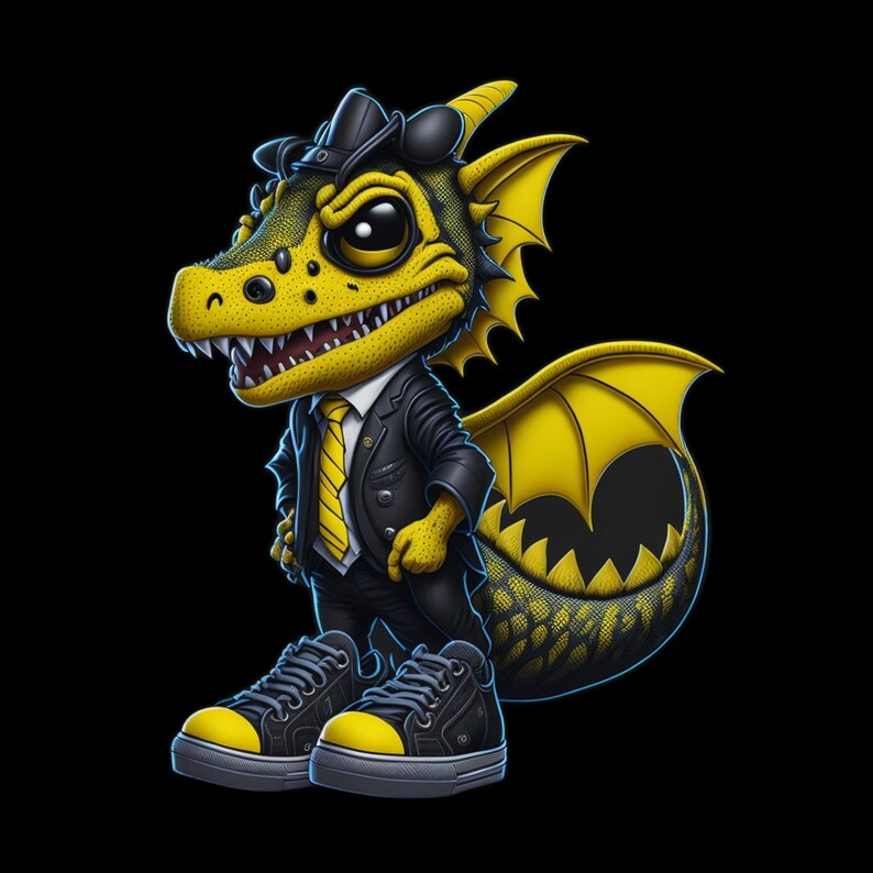 Magic Dragon Clipart Bundle, Yellow Dragon Clipart, Dragon Digital ...