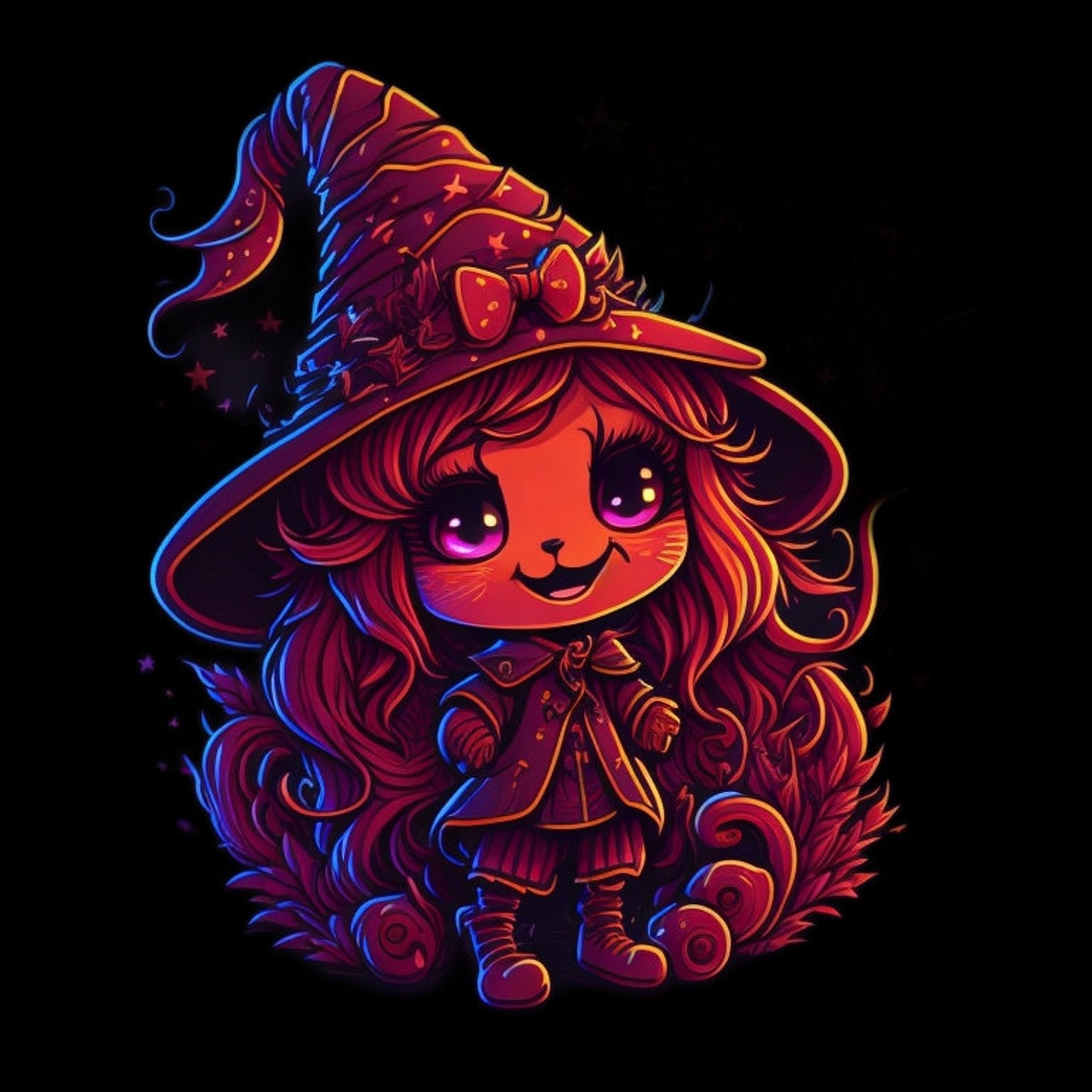 Magic Witch Clipart Bundle, Witch PNG Bundle, Witch Digital Scrapbook ...