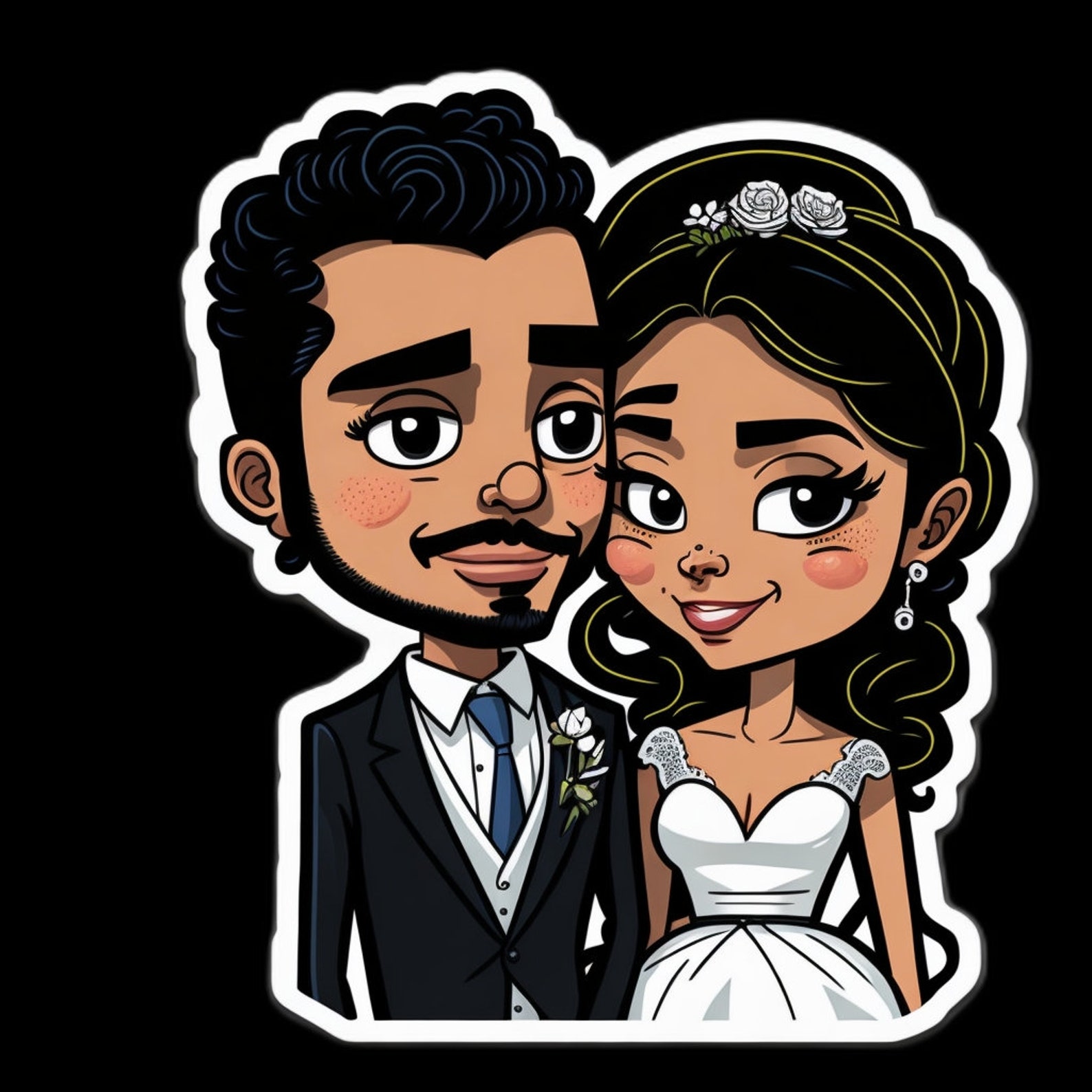 Wedding Sticker Bundle Wedding Clipart PNG Matrimony Clipart, Bride and ...