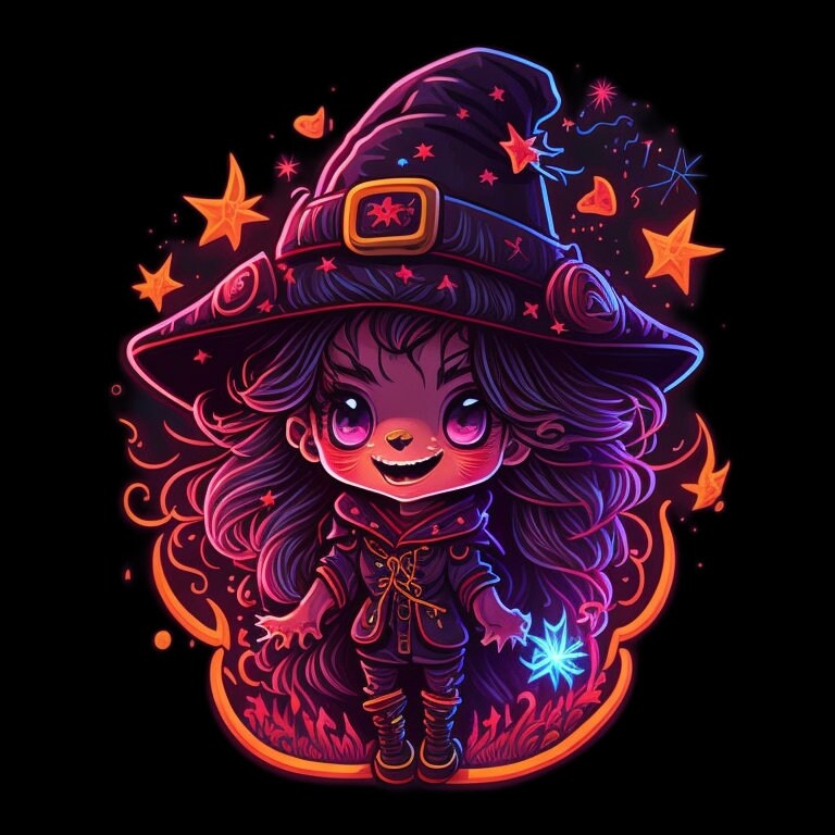 Magic Witch Clipart Bundle, Witch PNG Bundle, Witch Digital Scrapbook ...