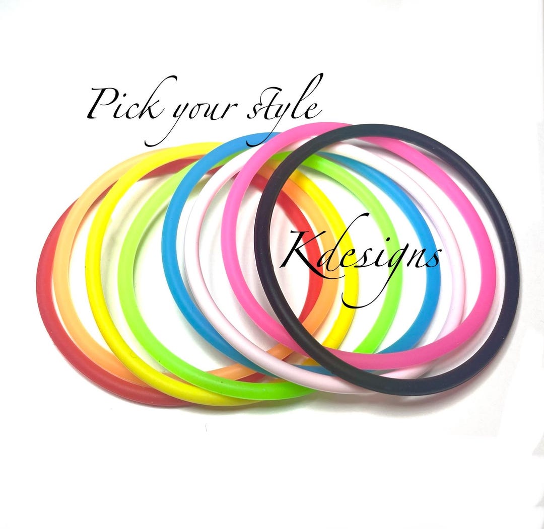 Silicone Jelly Bracelet, 80s, Rainbow Jelly Bracelet, Friendship ...