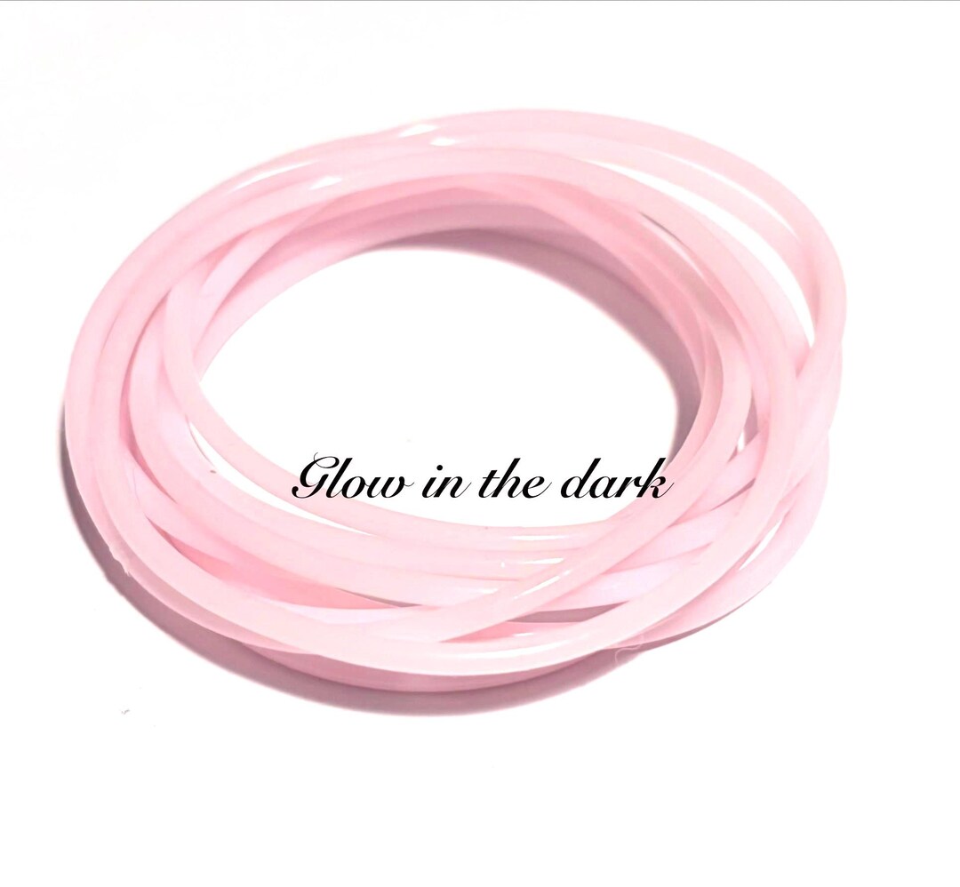 Silicone Jelly Bracelet, 80s, Glow in the Dark, Silicone Bracelet ...