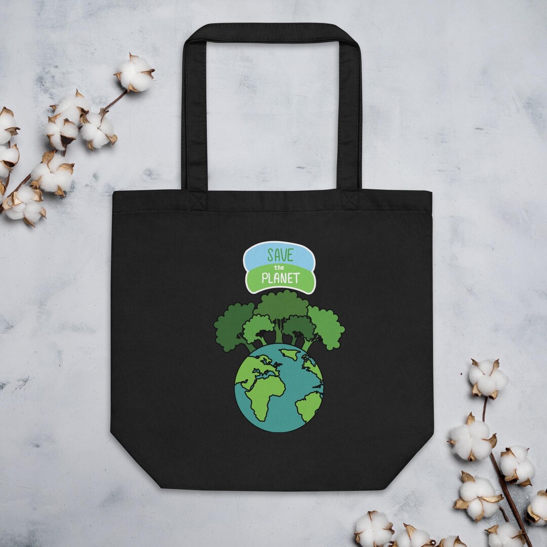 Save the Planet Tote Bag / Eco Tote Bag - Etsy
