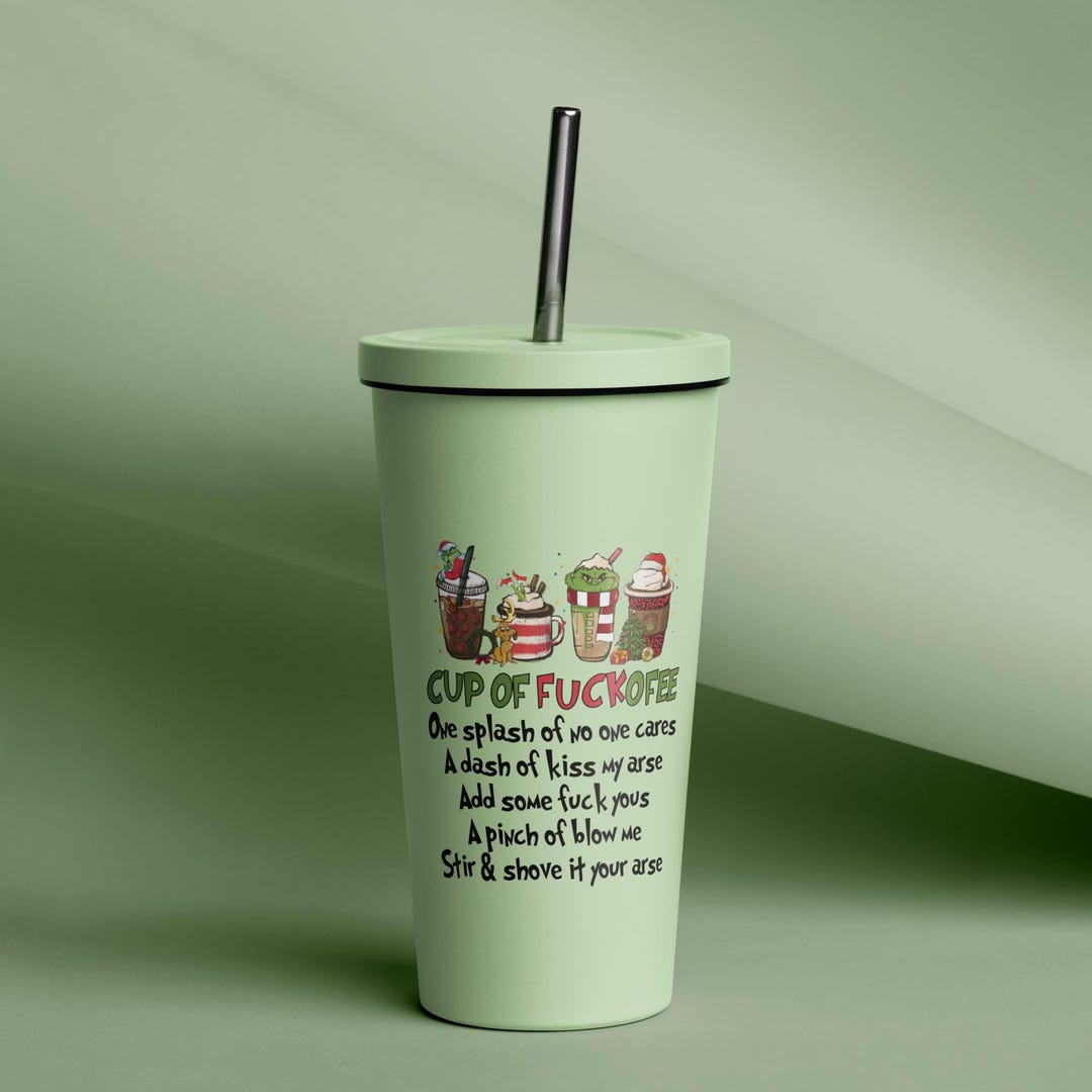 Grinch Tumbler / Funny Grinch Tumbler / Christmas Grinch Tumbler ...