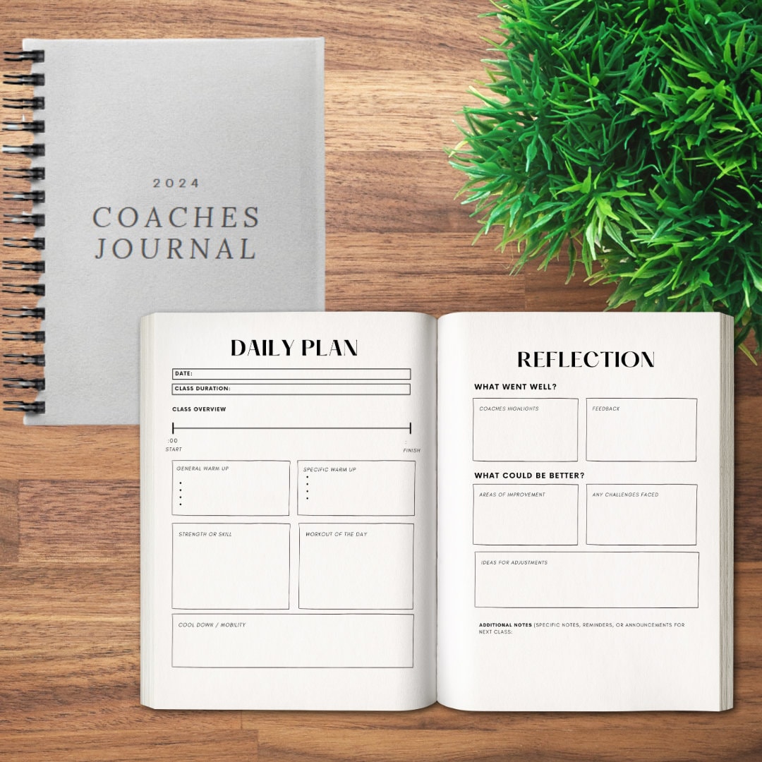 Coaches Journal Daily Lesson Planning and Reflection - Etsy