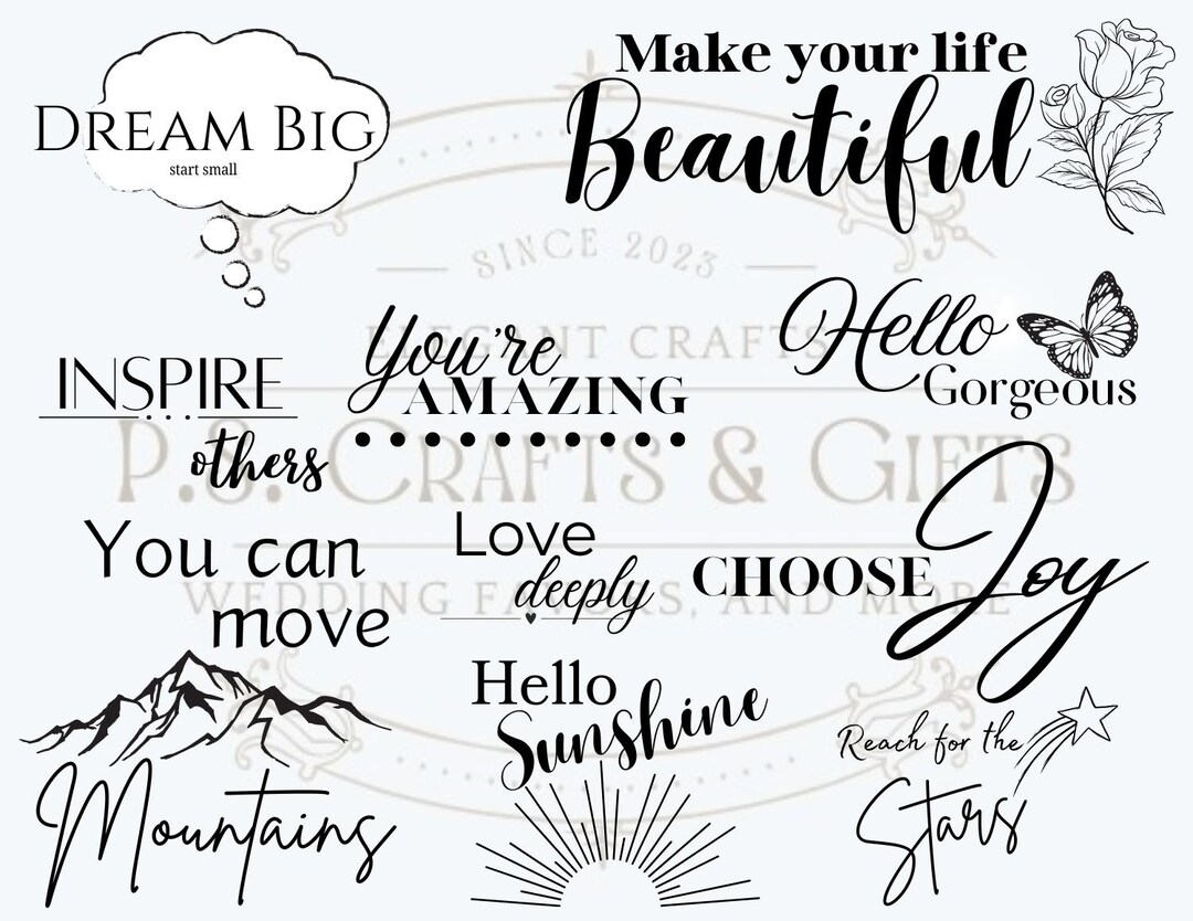 Another Bundle of 10 Different Motivational Graphics in Multiple ...