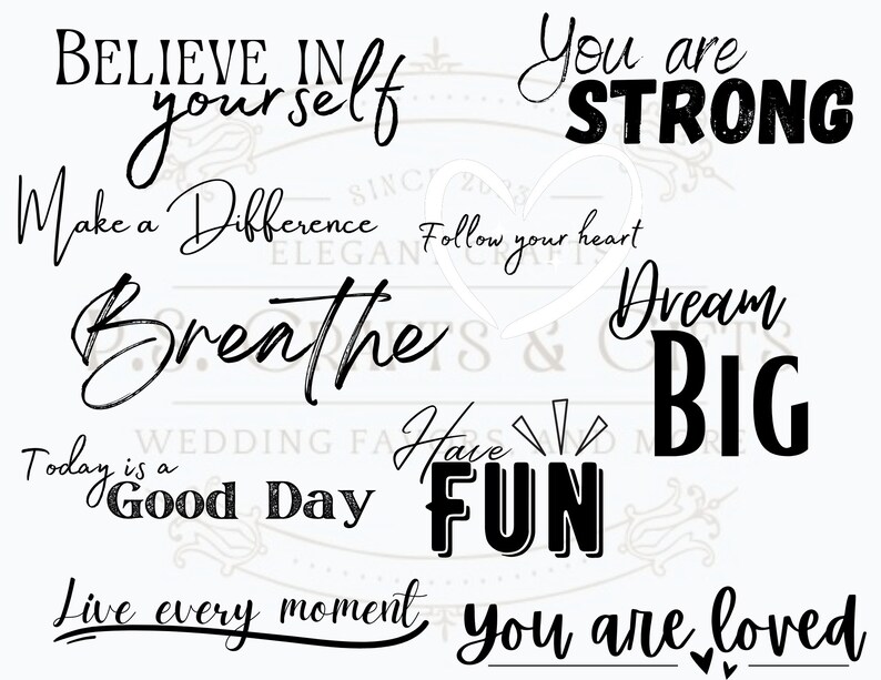 Motivational SVG Files, Ready for Commercial Use - Etsy