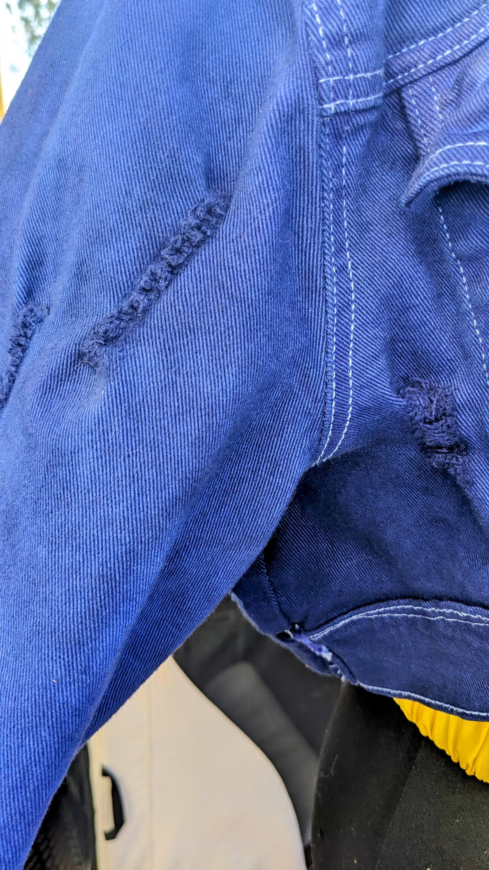 Men's Cropped Hero Jacket (ripped/distressed Version) - Etsy