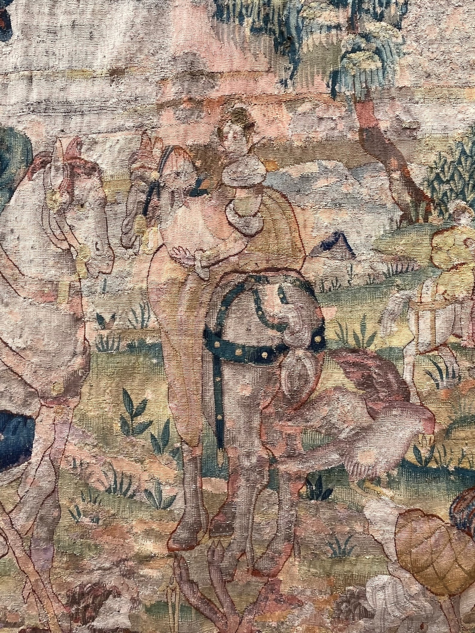 A Medieval Style 18th Century Tapestry With Horses - Etsy