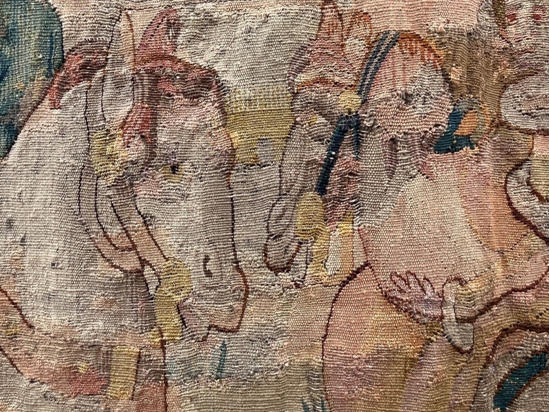 A Medieval Style 18th Century Tapestry With Horses - Etsy