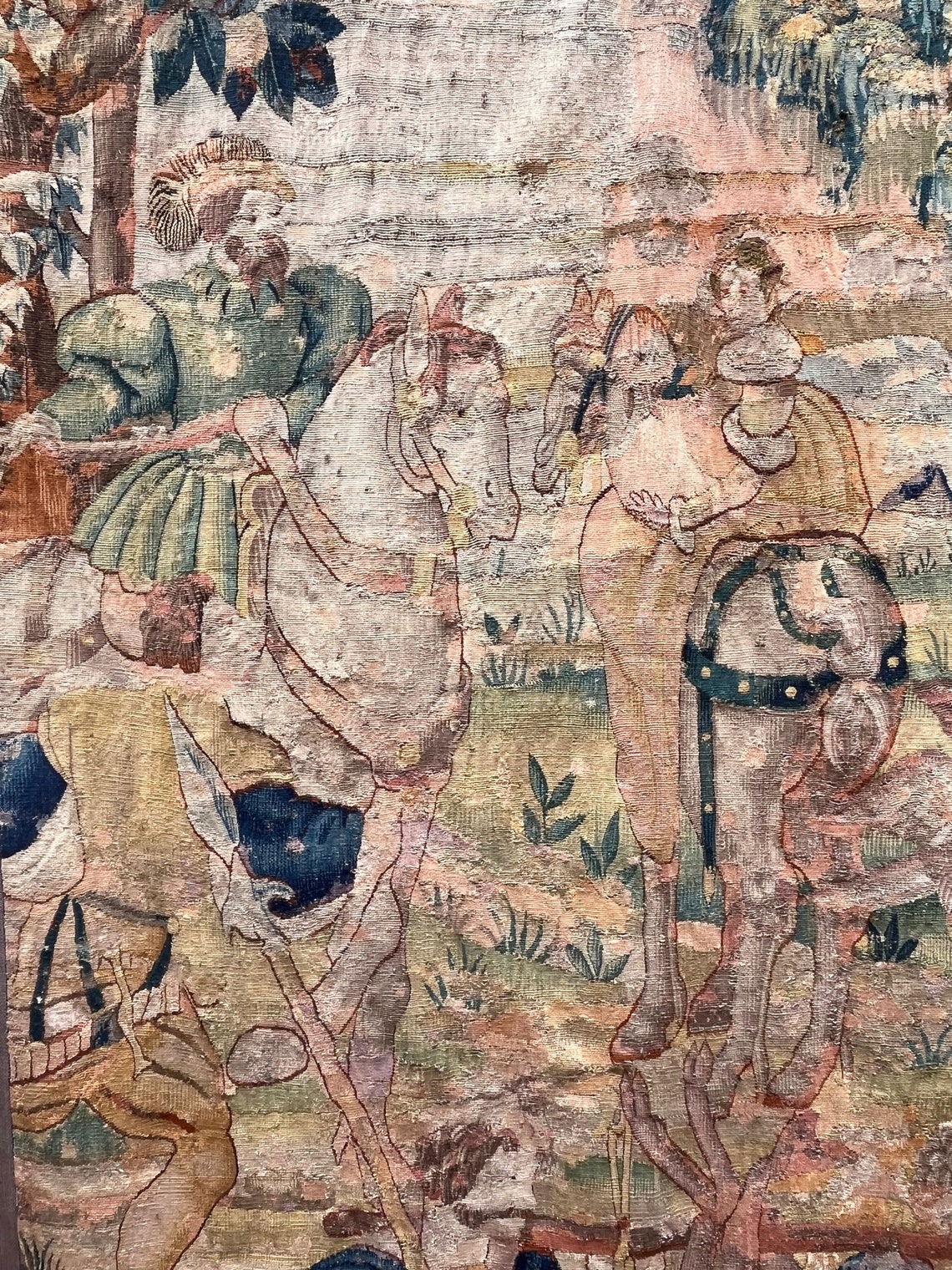 A Medieval Style 18th Century Tapestry With Horses - Etsy
