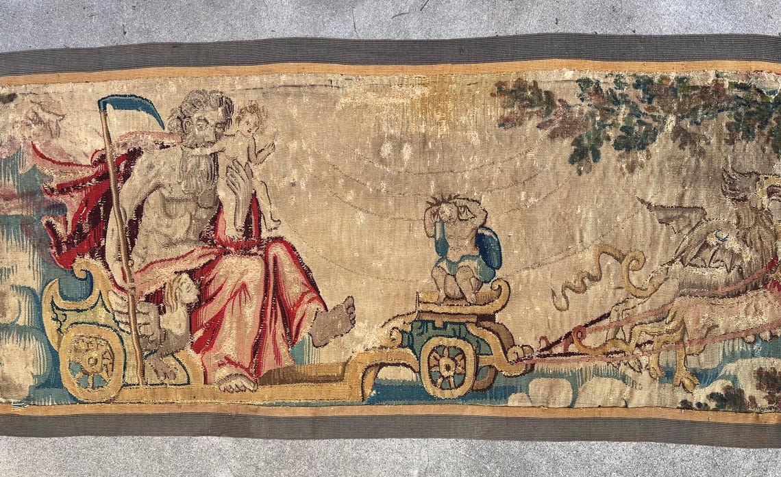 Early 18th Century Tapestry Depicting a Roman Divinity on a Chariot - Etsy