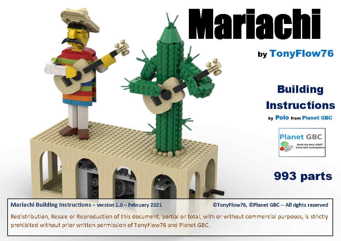 LEGO Building Instructions Mariachi Automata Made With LEGO Bricks ...