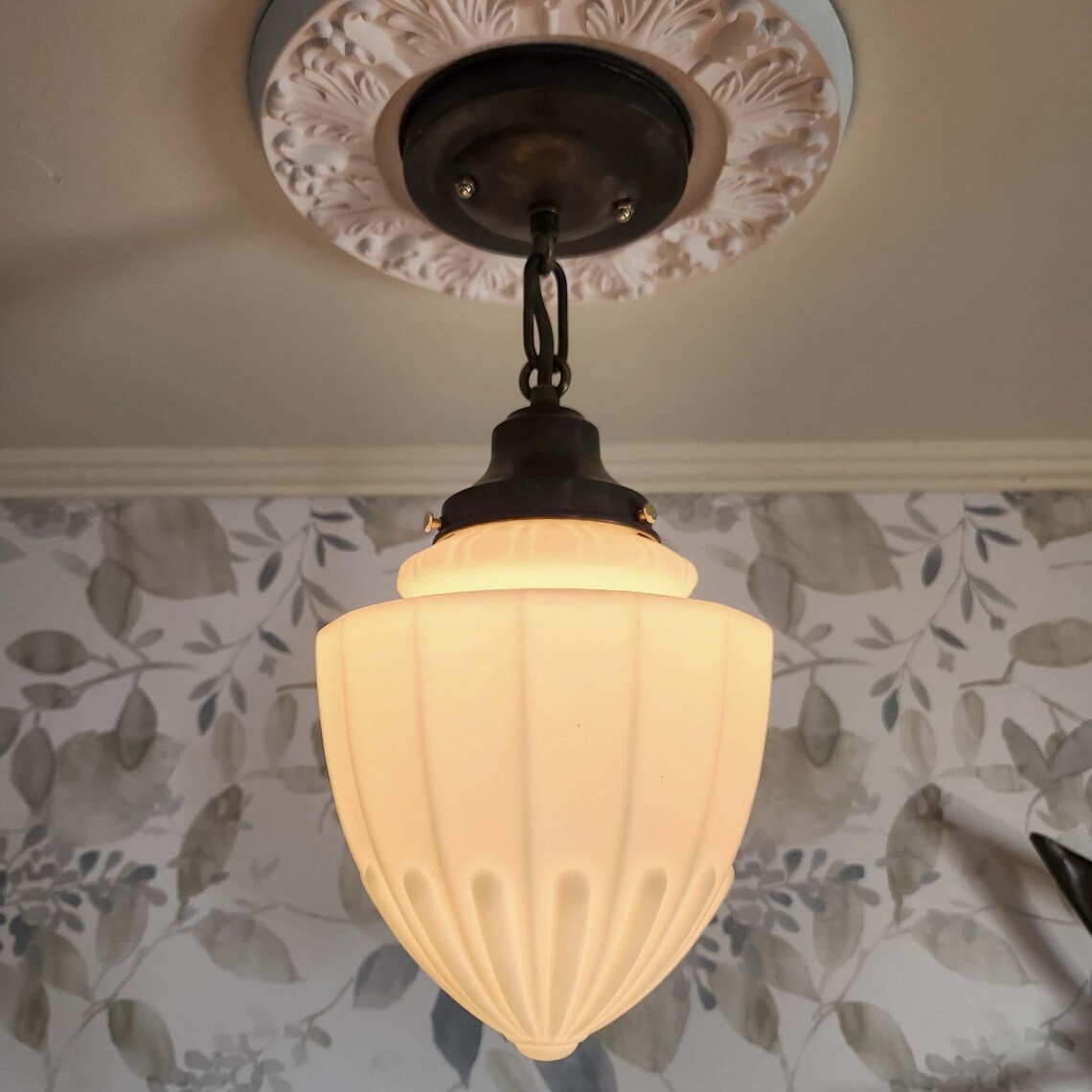 035 Antique Vintage 1910's 30's Victorian Ceiling Light Fixture ...