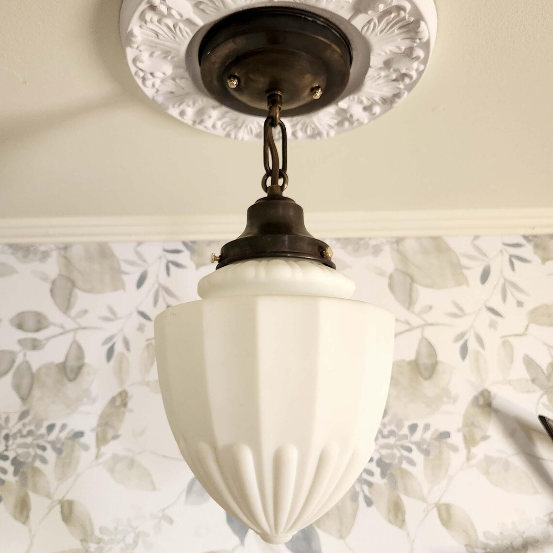 035 Antique Vintage 1910's 30's Victorian Ceiling Light Fixture ...