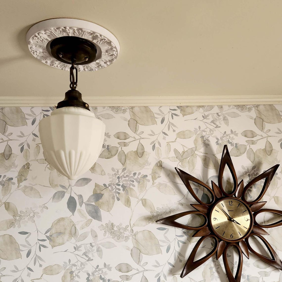 035 Antique Vintage 1910's 30's Victorian Ceiling Light Fixture ...