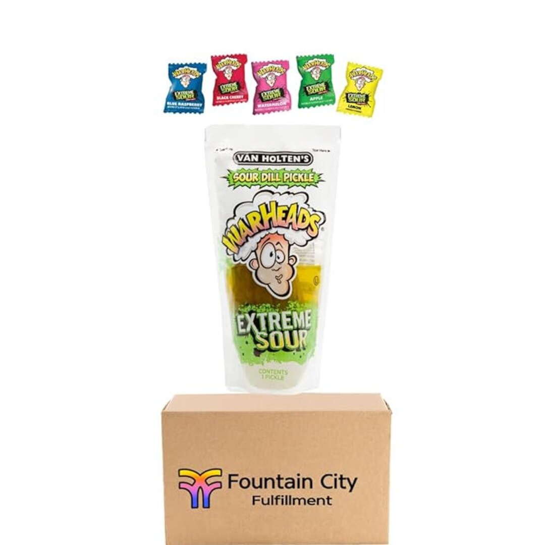 Fountain City Fulfillment Warhead Pickle Candy Pack 1 Van Holten's ...