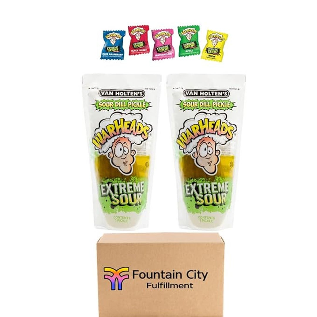 Fountain City Fulfillment Warhead Pickle Candy Pack 1 Van Holten's ...