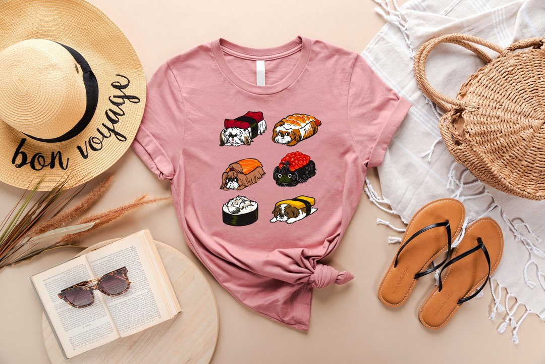 Cute Sushi Dogs T-shirt, Sushi Shirt, Dog Lover Shirt, Dog Owner Shirt ...