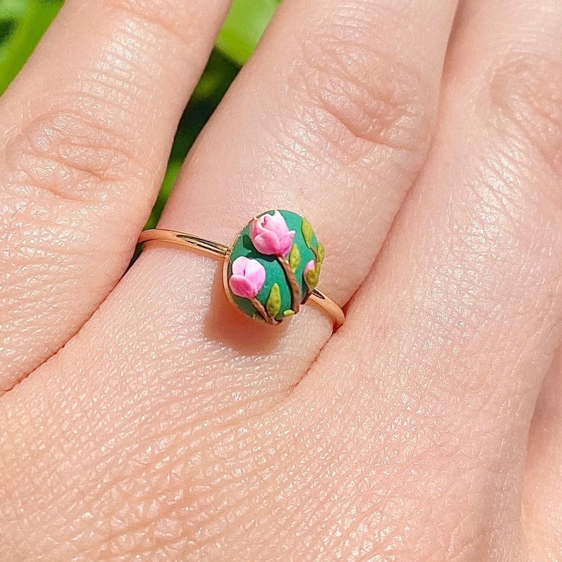 Polymer Clay Ring - Etsy