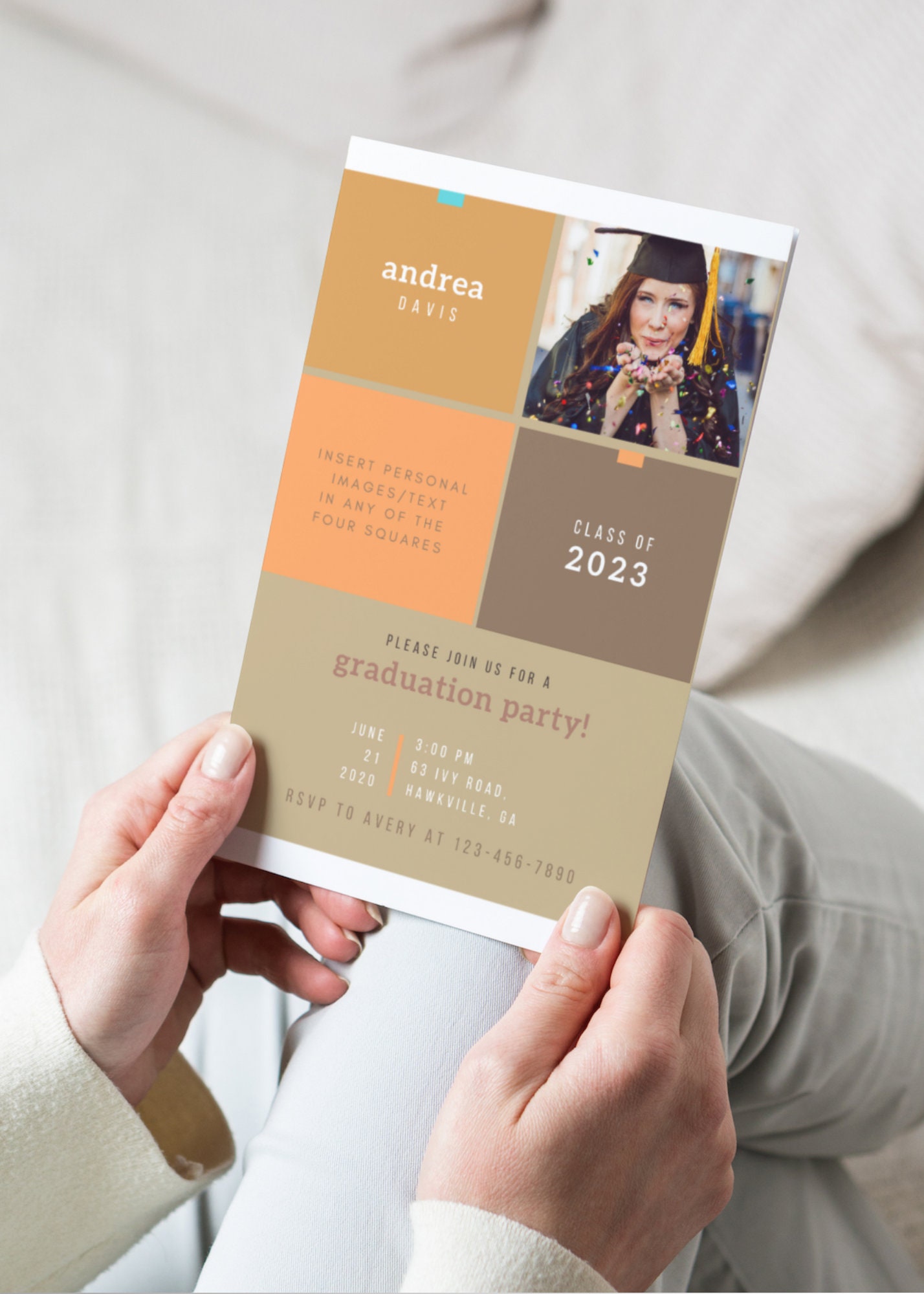 Editable Graduation Invitation, Class of 2023 Invitations, Celebrate ...