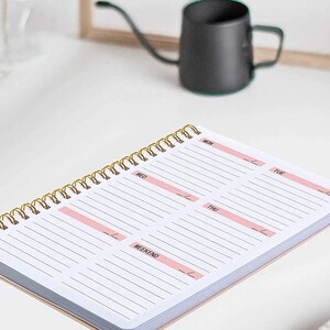 Pink Undated Weekly Planner With to Do List and Habit Tracker - Etsy