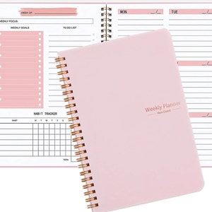 Pink Undated Weekly Planner With to Do List and Habit Tracker - Etsy