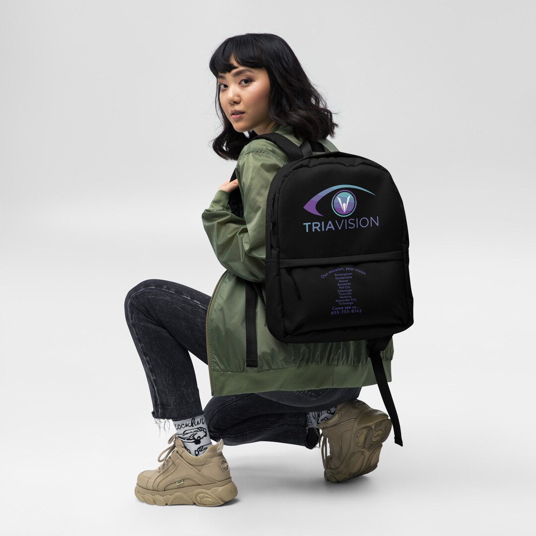 Triavision Logo With Locations Backpack - Etsy