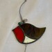 Stained Glass Robin Decoration - Etsy UK