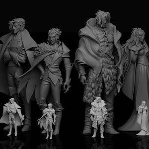 Asra Arcana 3D Figurine, Unpainted Gray Resin Model - Etsy