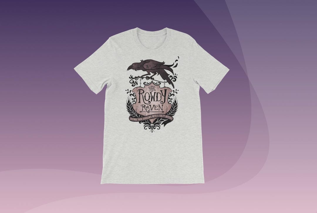 The Rowdy Raven T-shirt - Etsy