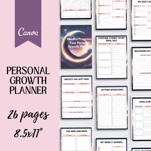 Personal Growth Planner I Printable Planner I Printable Calender I ...