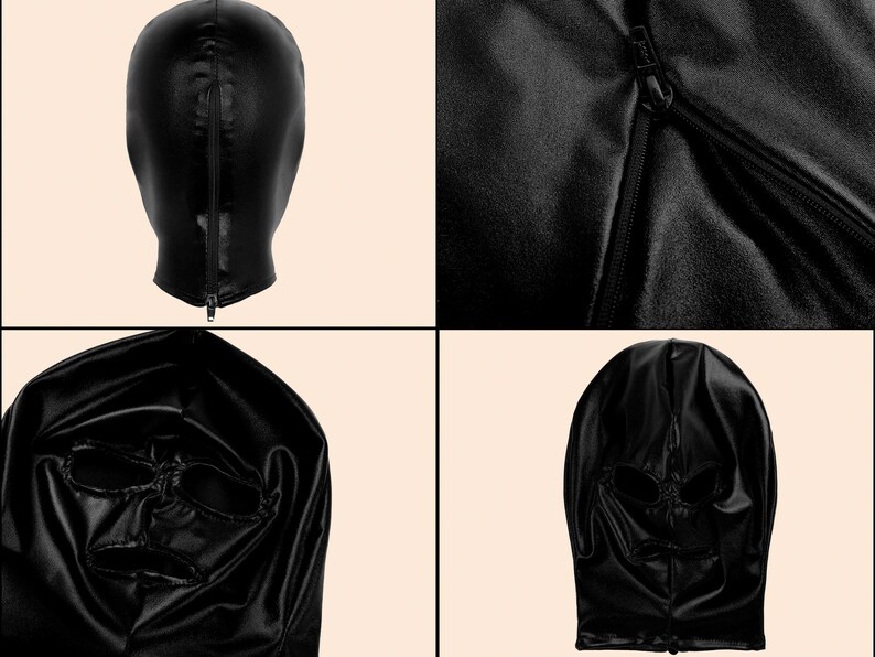 Bdsm Hood Bondage Mask Fetish Mask Sex Face Mask Sex Hood Etsy