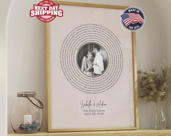 Vinyl Record Custom Song Lyrics Wedding Anniversary Gift Our First ...