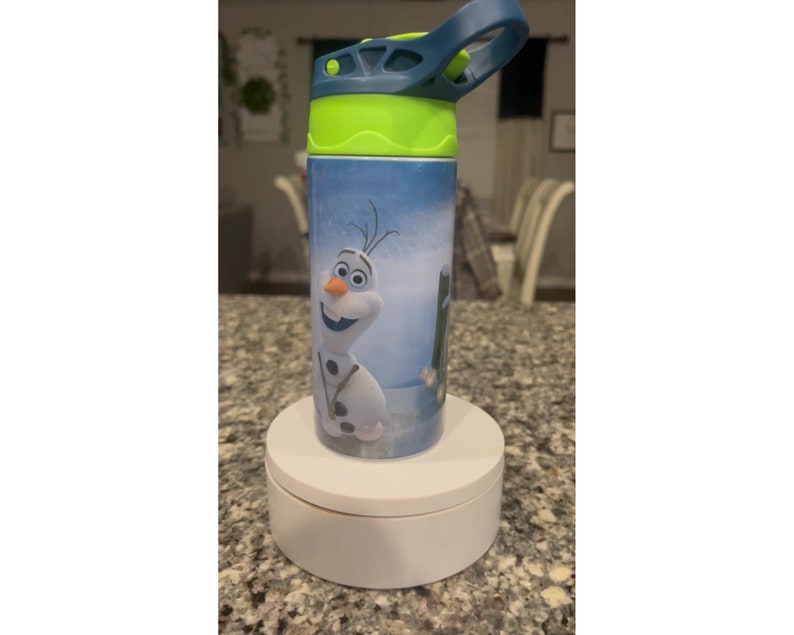 Kids Water Bottle Frozen Olaf Movie TV Cartoon 12oz - Etsy