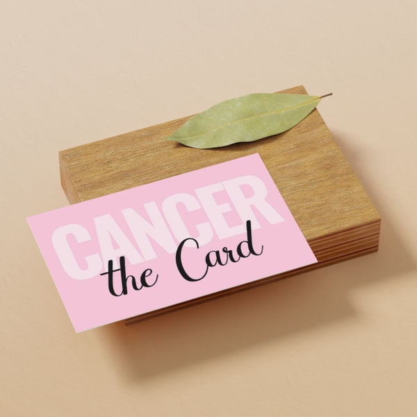 Cancer Card - Etsy
